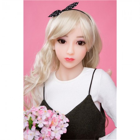 141cm A Cup TPE Lifelike Silicone Sex Doll with 3 Holes Adult Real Love ...